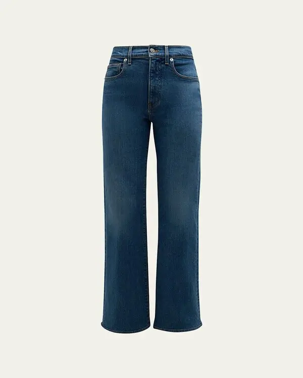 Veronica Beard Crosbie Slim Wide-leg Jeans - Sedona River | Editorialist